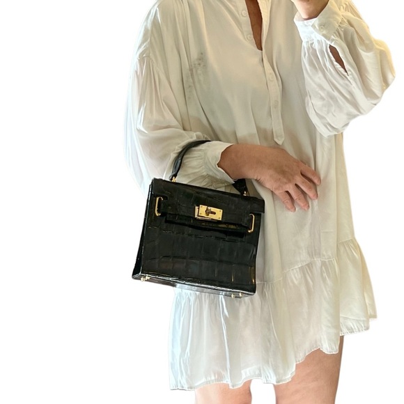 Jana Feifer | Bags | Vintage Jana Feifer Alligator Leatherstrutured Top ...